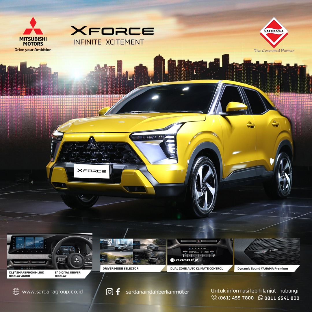 Harga Mitsubishi XFORCE di Kota Medan dan Spesifikasi Lengkapnya ...